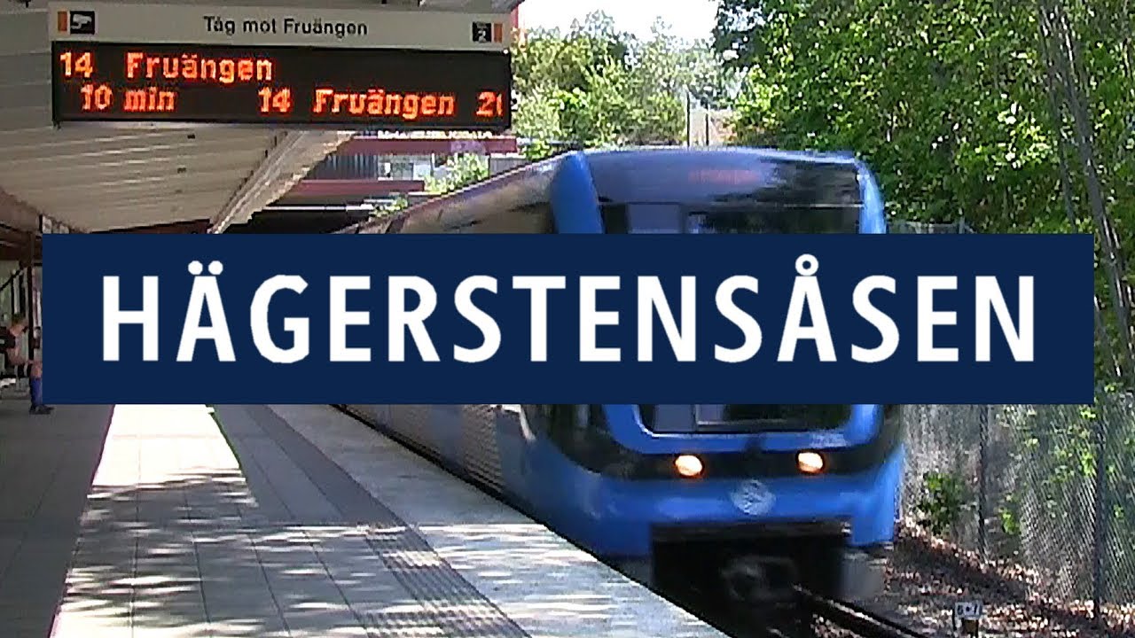 Tunnelbanan i Hägerstensåsen med C20 tåg 2019. - YouTube