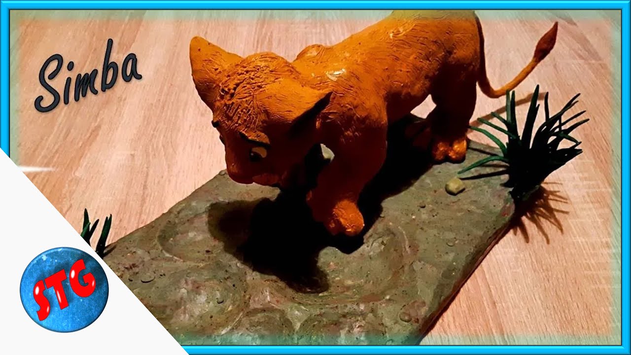 Making Simba from The Lion King/Clay Model - YouTube