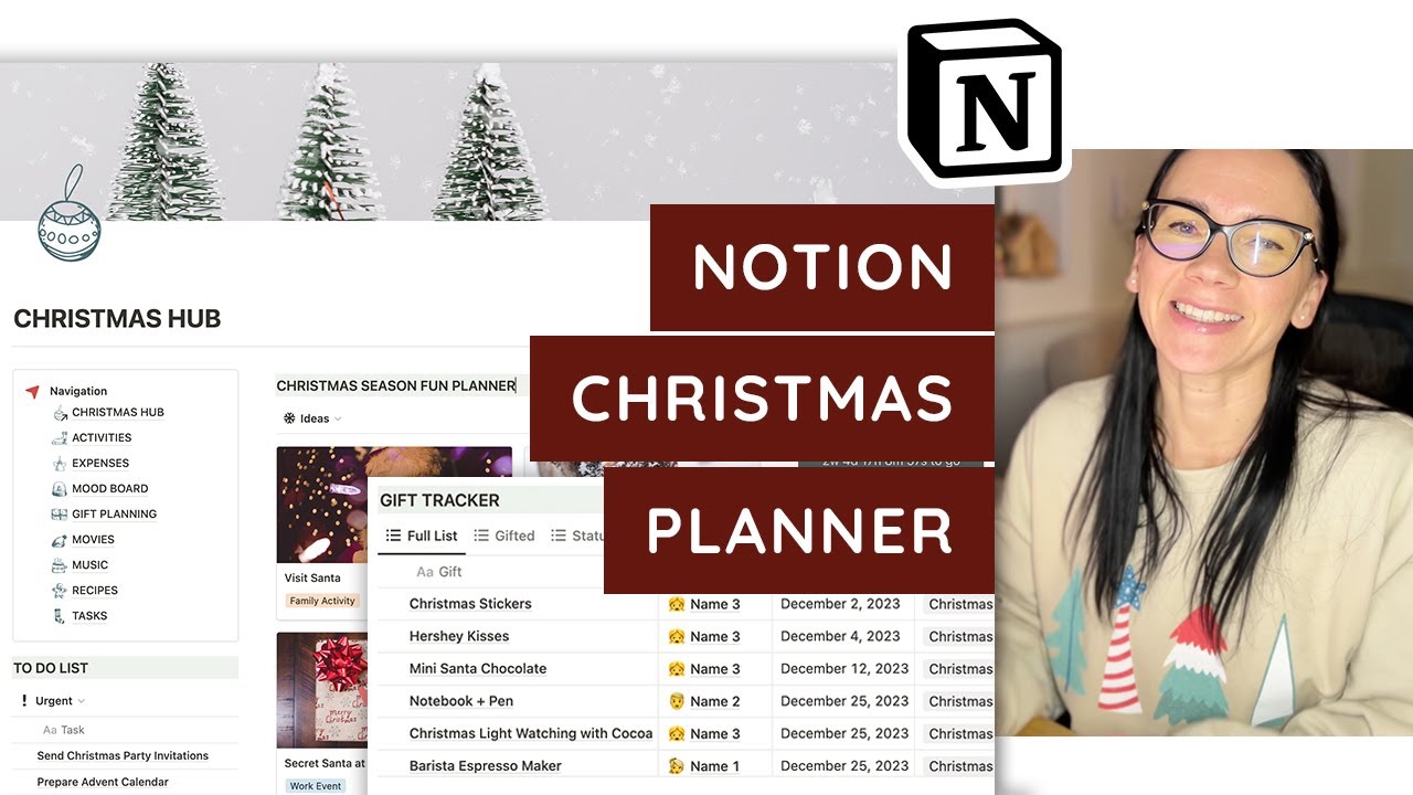Christmas Planner Notion Template with Gift Planner + Activities ...