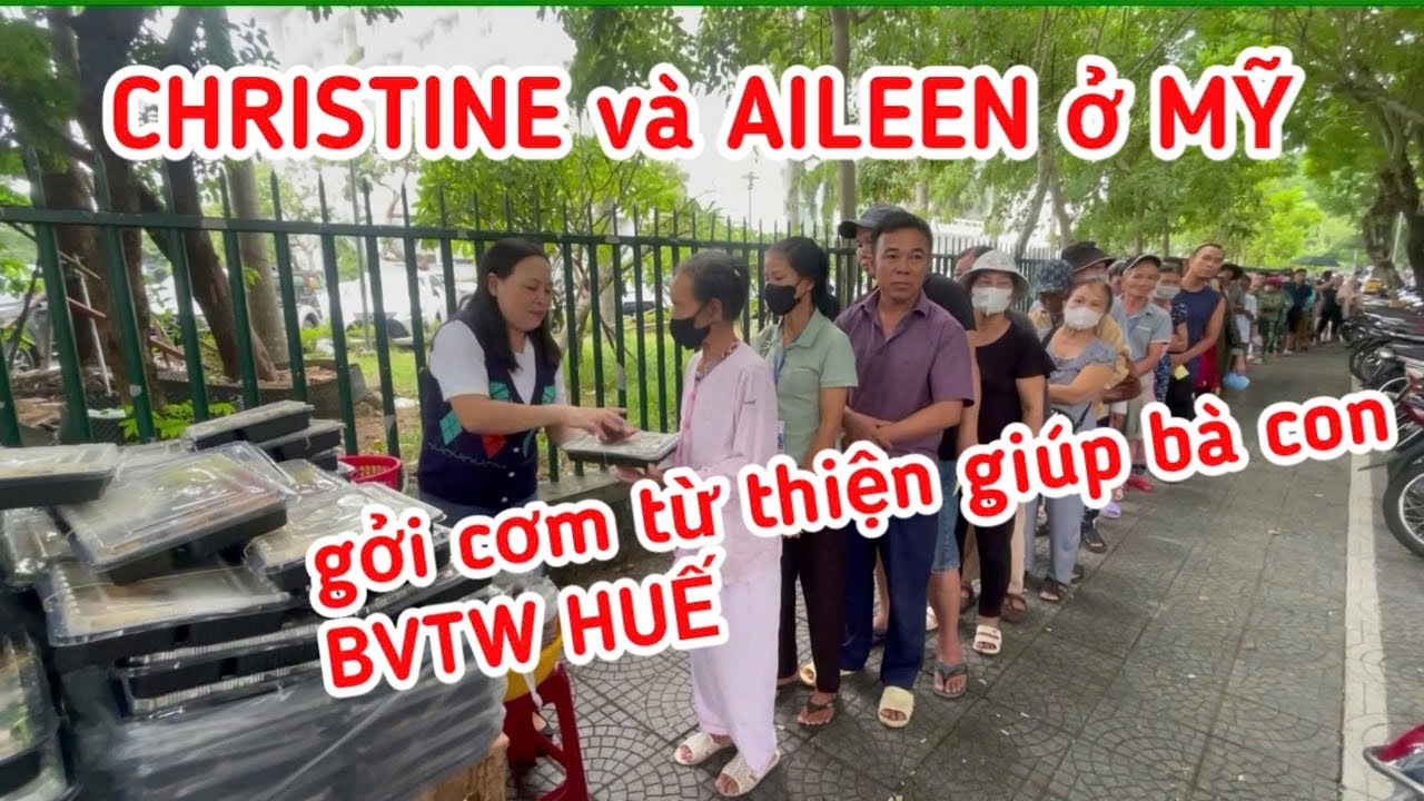 2 Bé ở Mỹ gửi cơm từ thiện giúp bà con Bv TW Huế|Trân Trân Huế thương ...