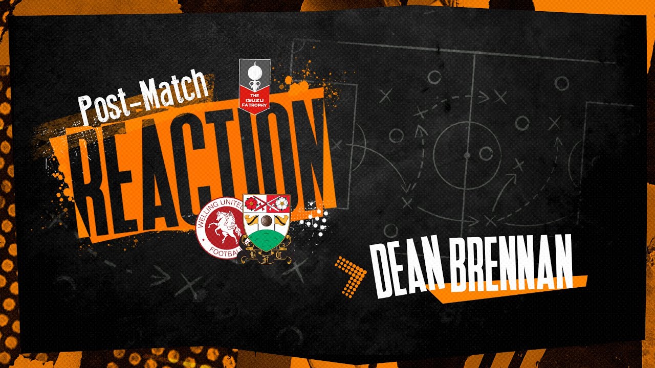 Dean Brennan Reaction | Welling United 0-3 Barnet FC | FA Trophy - YouTube