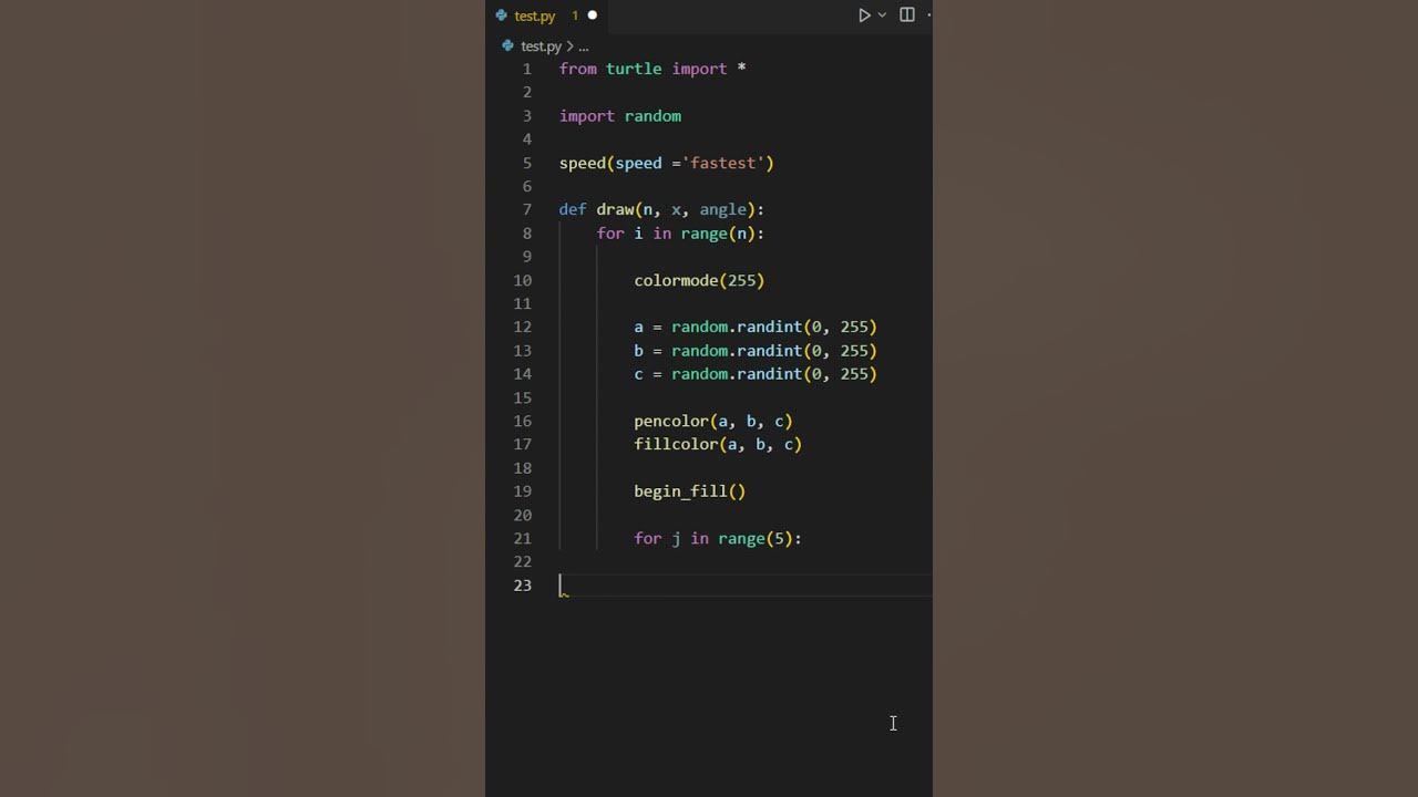 How to Draw Colorful Star Pattern in Turtle Python 006 #python #pythontutorial #stardrawing # ...