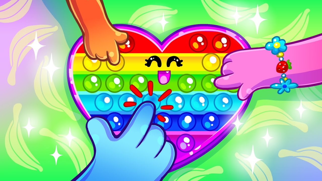 POP IT Toy! 😻 Kids Cartoon 🐵 Animation For Kids | Nursery Rhymes by ...