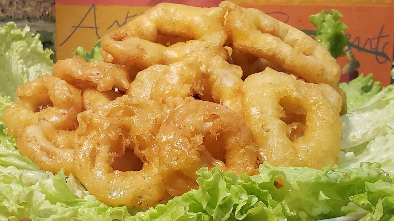CRISPY BATTER FRIED SQUID RINGS - YouTube
