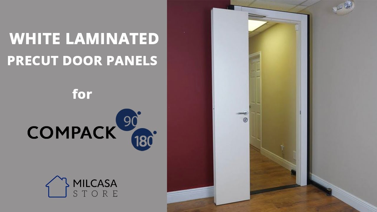 White Laminated Precut Door Panels for Compack 180/90 - YouTube