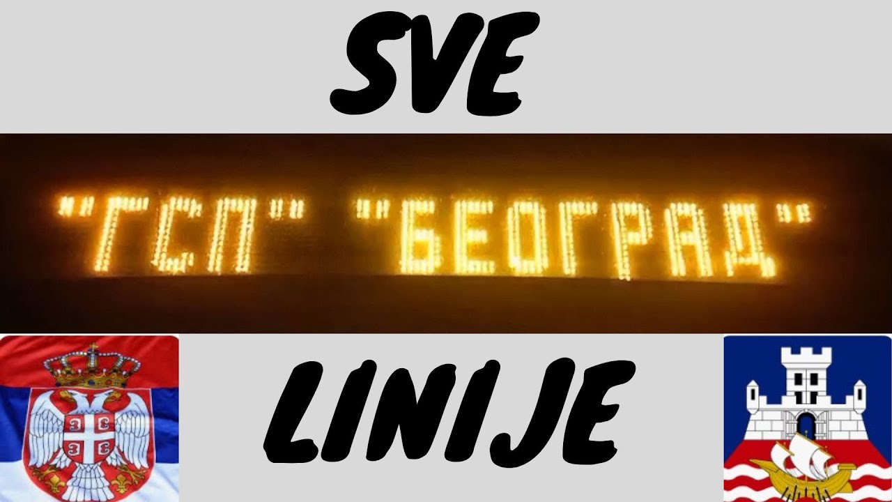 Sve Gradske Linije Beograda! - YouTube