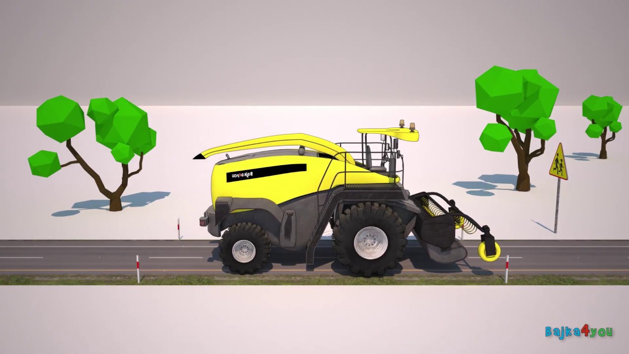 Forage harvester. Animation for kids. Sieczkarnia polowa. - YouTube