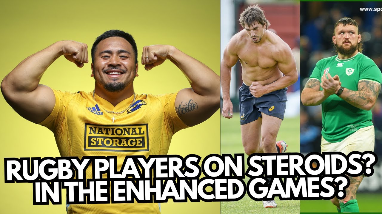Top Rugby players on Steroids?? Enhanced games - YouTube