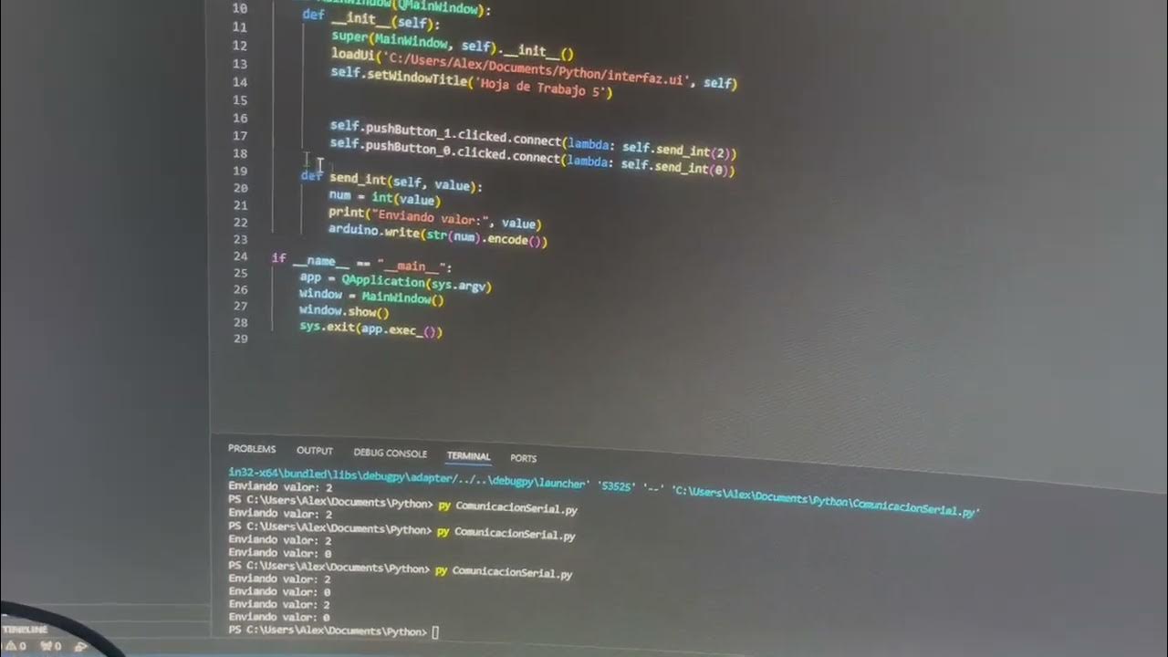 Arduino encender led con Python - YouTube