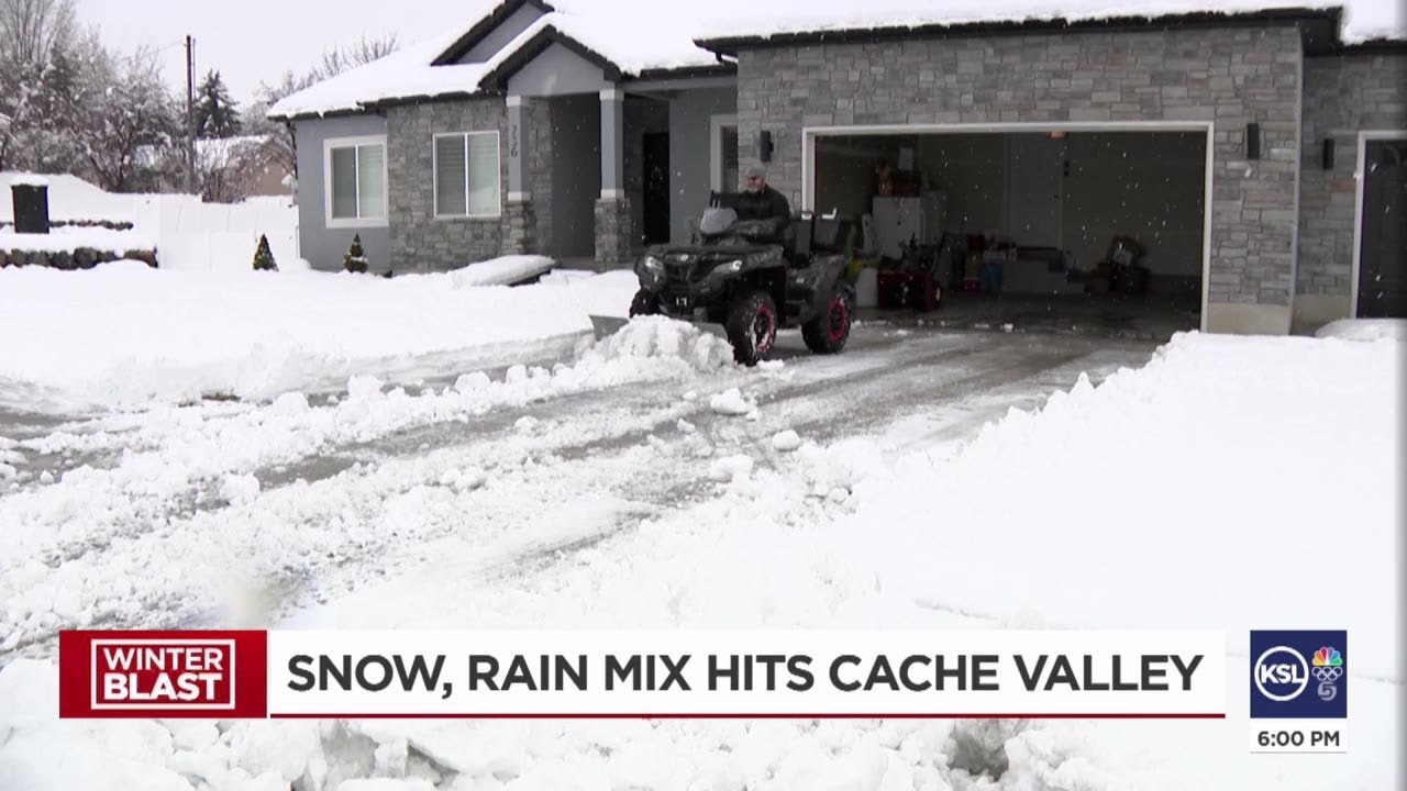 ‘The groundhog was wrong’: Heavy snow, rain mix hits Cache Valley Utah ...