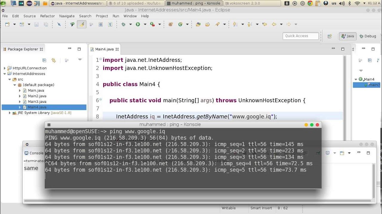 33 JAVA Networking InetAddresses - YouTube