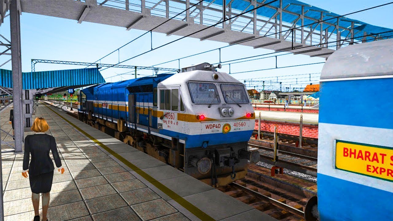 WDP4D Loco Coupling With Passenger Train At Ludhiana | Railworks ...