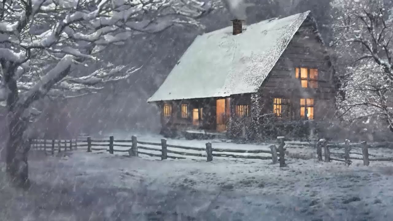 Freezing Breeze & Intense Snowstorm Sounds for Sleeping | Howling Wind ...