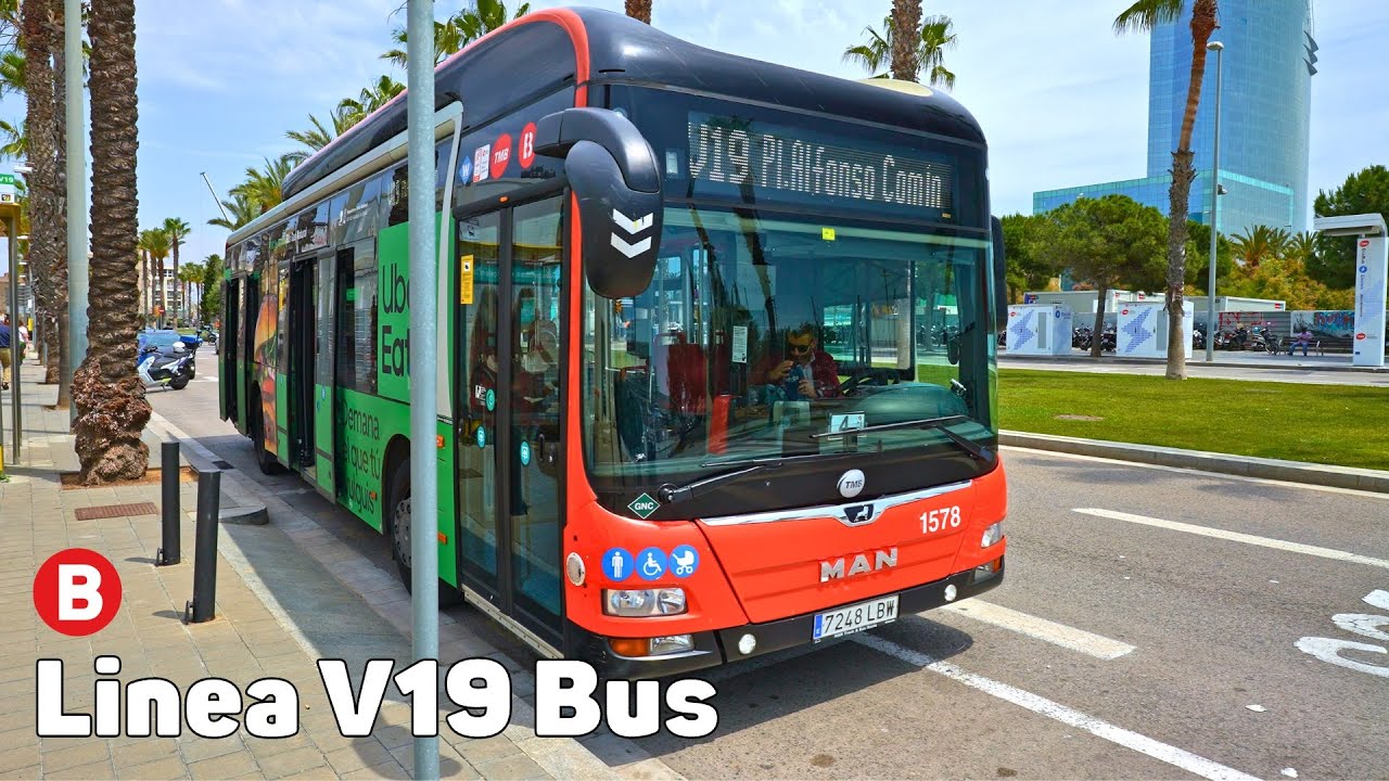 V19 Bus - Autobús de Barcelona - Viaje completo - YouTube