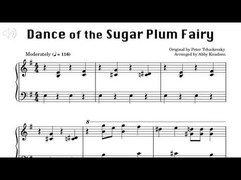 SIMPLIFIED Dance of the Sugar Plum Fairy | Piano Sheet Music - YouTube