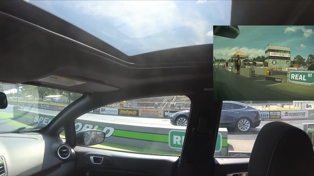 Tesla Model 3 LR RWD VS Tuned Ford Fiesta ST ( ST182 ) Drag Race - YouTube