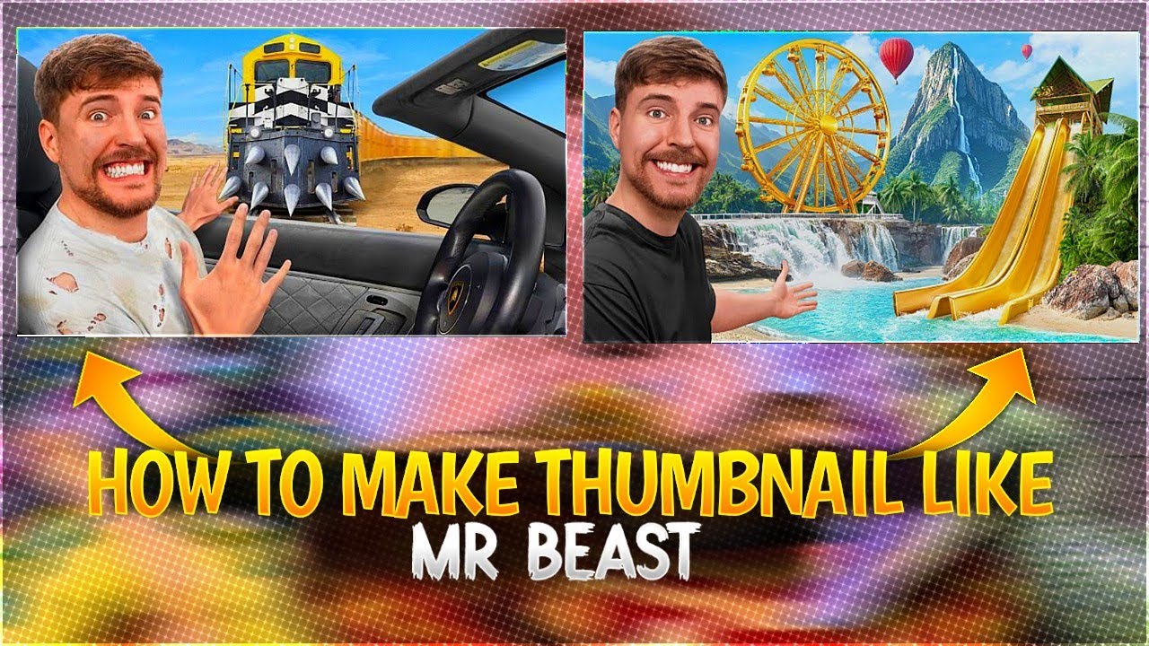 How To Make Thumbnail Like ‎Me Beast || Mr Beast jesa Thumbnail Mobile ...