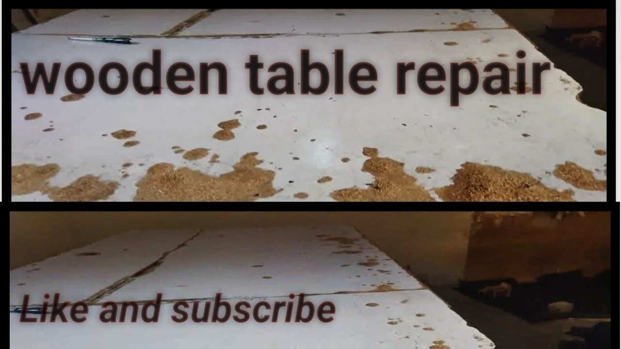 Furniture Refinishing Restoration Manual repair of cracked tables ...