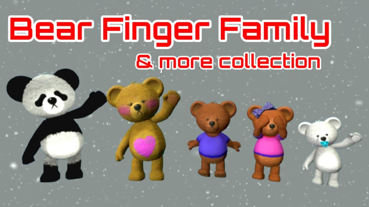 Finger Family Song & More Collection | Teddy Finger Family Song ...