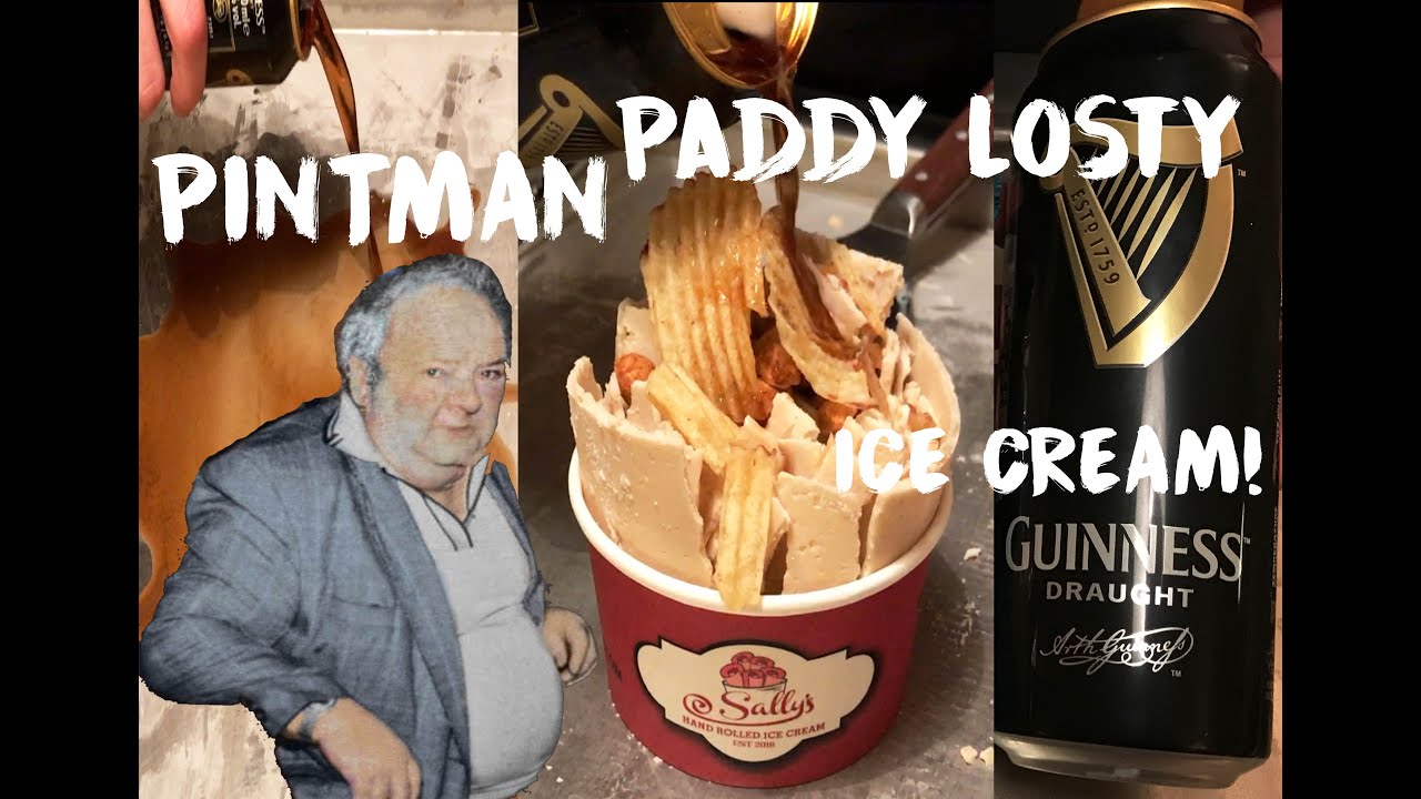 🍺 Pintman Paddy Losty Guinness Ice Cream Rolls - ASMR - 🍺 Sally's Hand ...