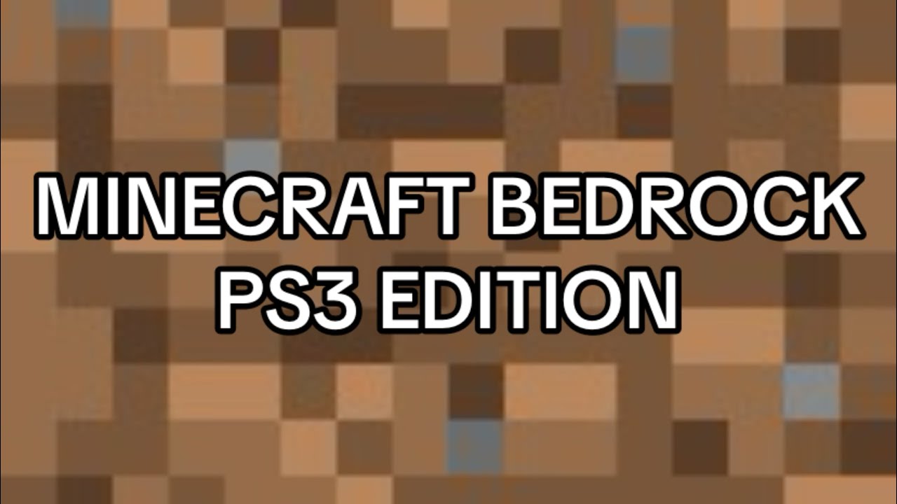 Minecraft Bedrock PS3 Edition - Teste01 versão Dev - YouTube