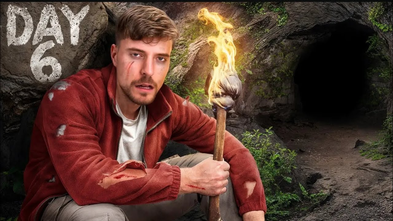 7 Days Stranded In A Cave | mr beast hindi video - YouTube