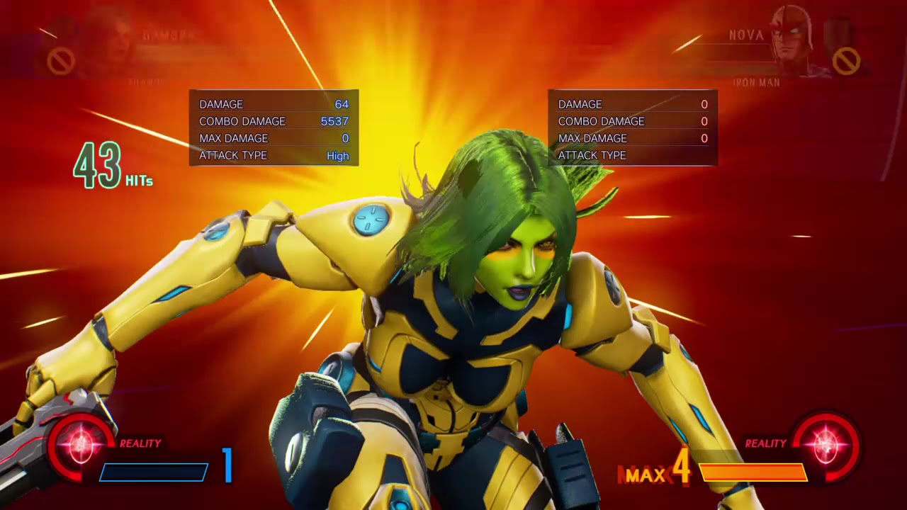 [MVCi] Gamora solo combo full screen conversion into Lvl3 8k damage ...