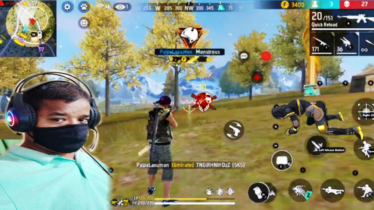 Free Fire BR Ranked Game Play Video ( Palpa Laxuman Game #BRRanked# ...