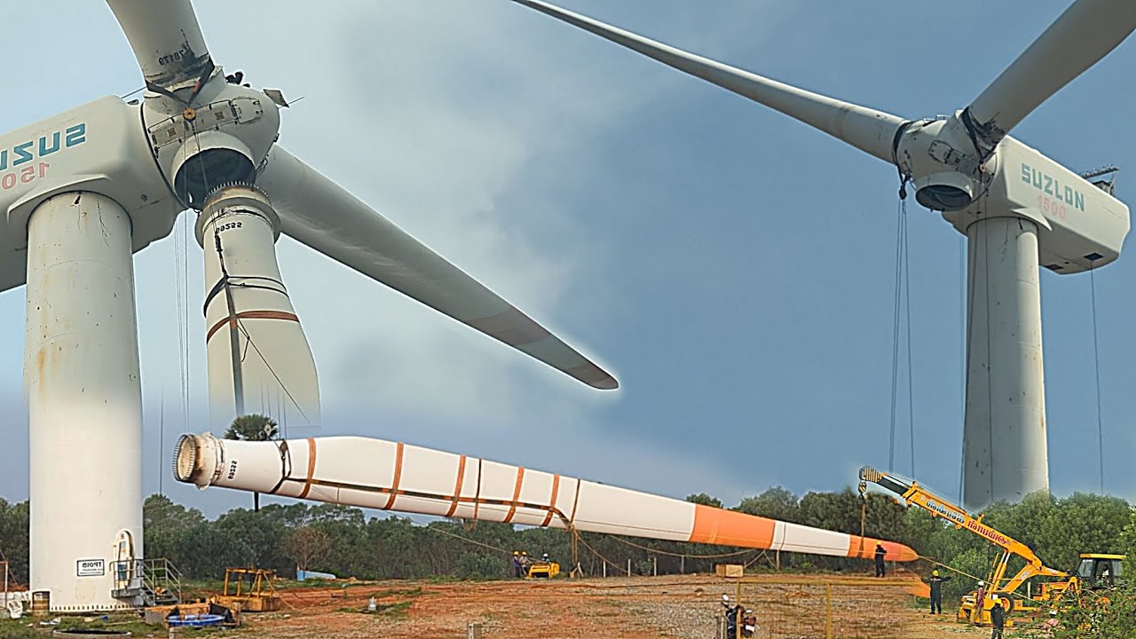 A process that no one has yet discovered | Wind Mill Blade unloading ...