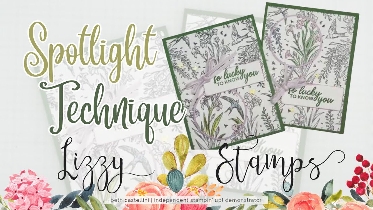 Handmade Card Making Spotlight Technique Demonstration - YouTube