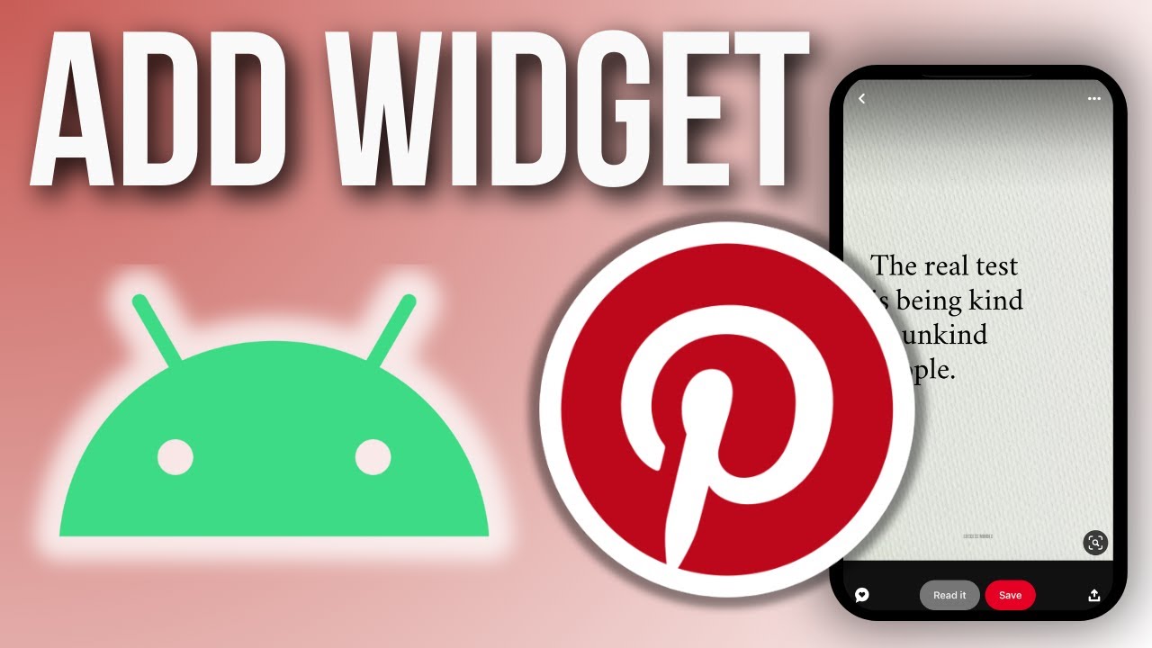 How to Add Pinterest Board to Widget on Android - Simple - YouTube