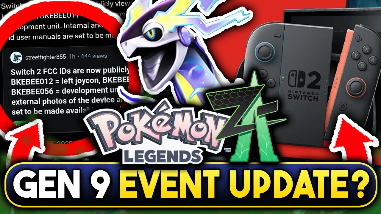 POKEMON NEWS! NEW GEN 9 LEGENDARY EVENT RUMOR! NEW SWITCH 2 GAMES ...