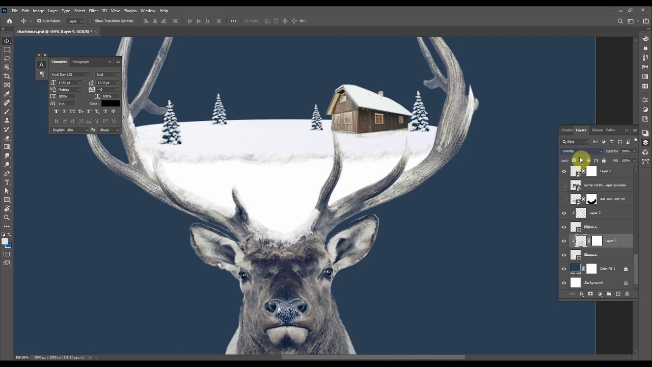 christmas photo manipulation 😍 - YouTube