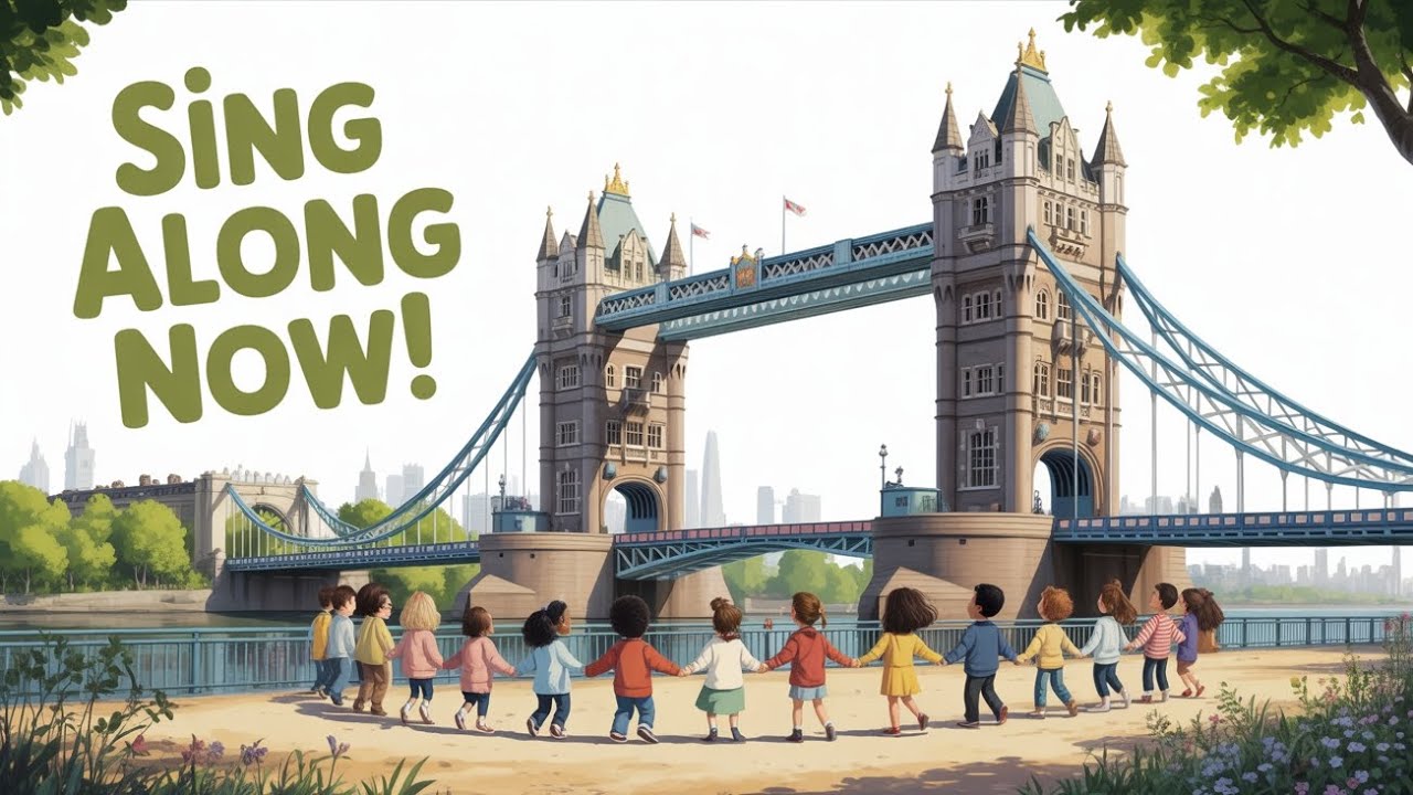 London Bridge Is Falling Down 🏰🎶 | Pixar-Style Nursery Rhyme for Kids ...