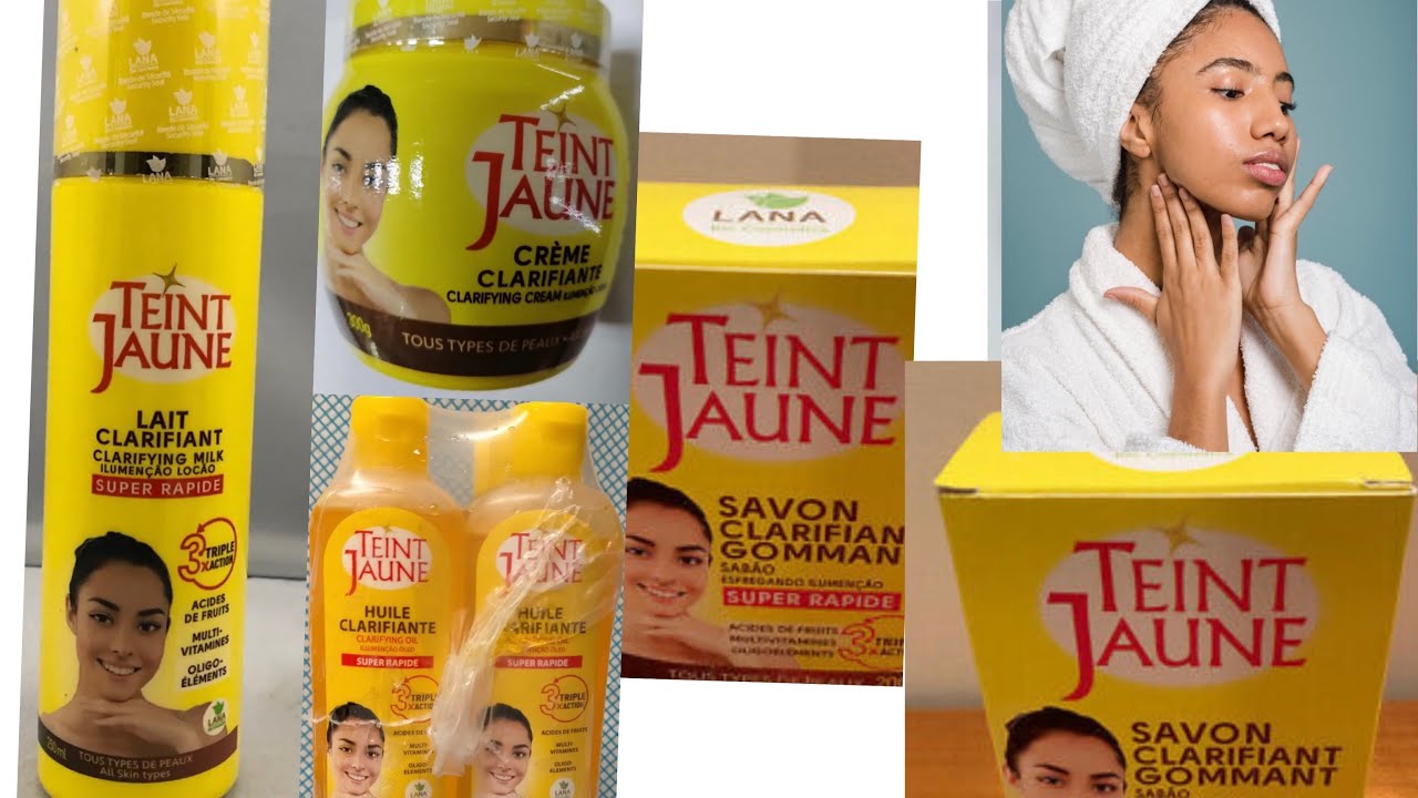 Gamme TEINT JAUNE POUR AVOIR ️UnTeint Lumineux - YouTube