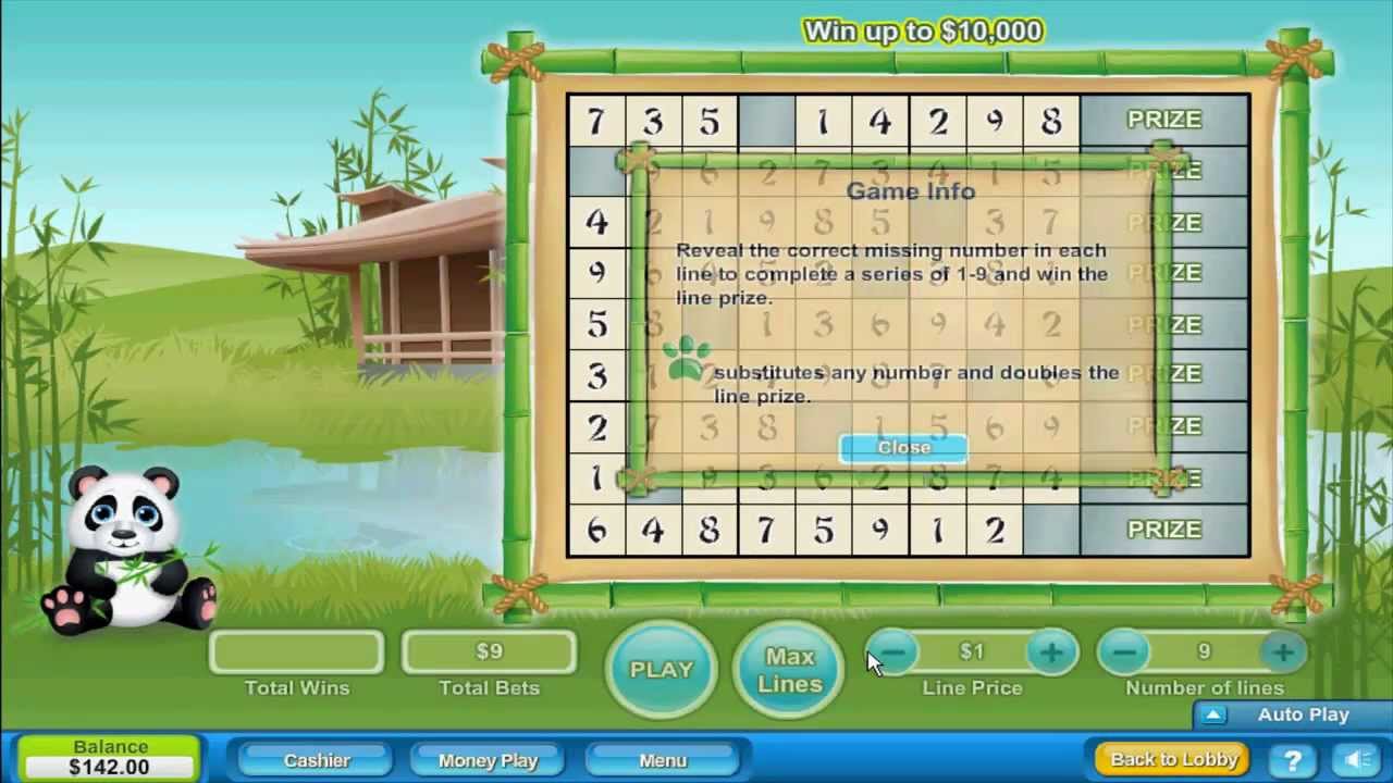 Sudoku Panda scratch card game preview - YouTube