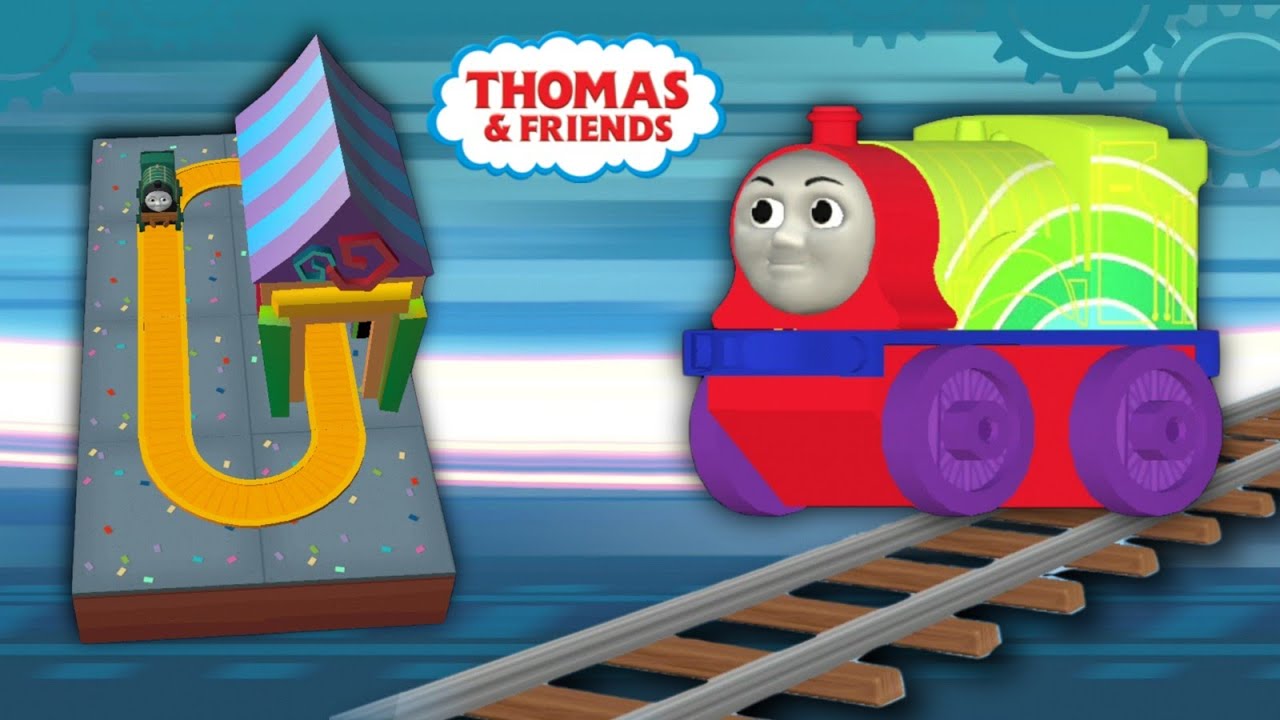 THOMAS & FRIENDS ADVENTURES : RAINBOW EMILY TRAIN IN FUN HOUSE RAIL ...
