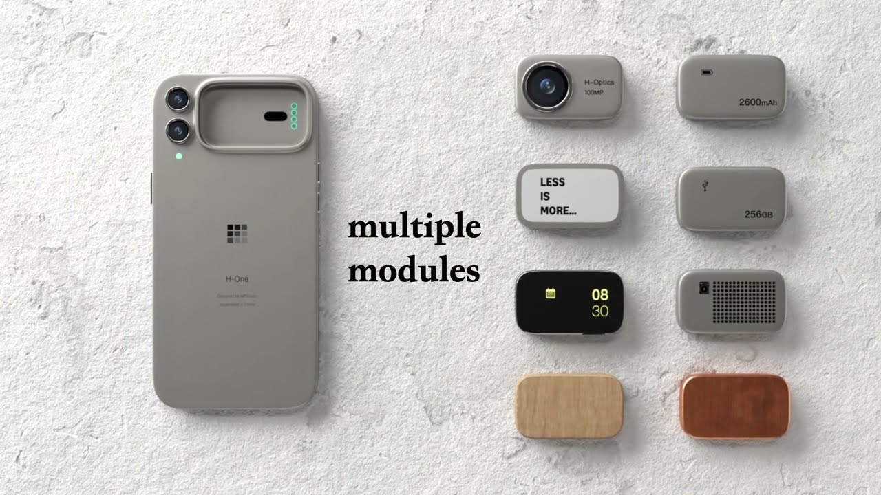 H-One Pro: the concept phone with light modularity. Make your ...