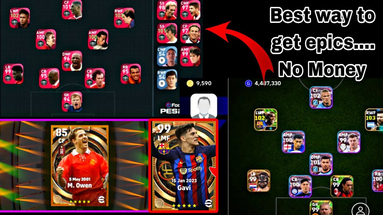 HOW TO GET EPIC ACCOUNTS WITHOUT USING MONEY LIKE PES 21 ICONIC SQUAD ...