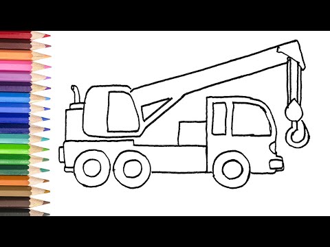 Vinç Kamyonu Çizimi | Kolay Vinç Kamyonu Nasıl Çizilir ?