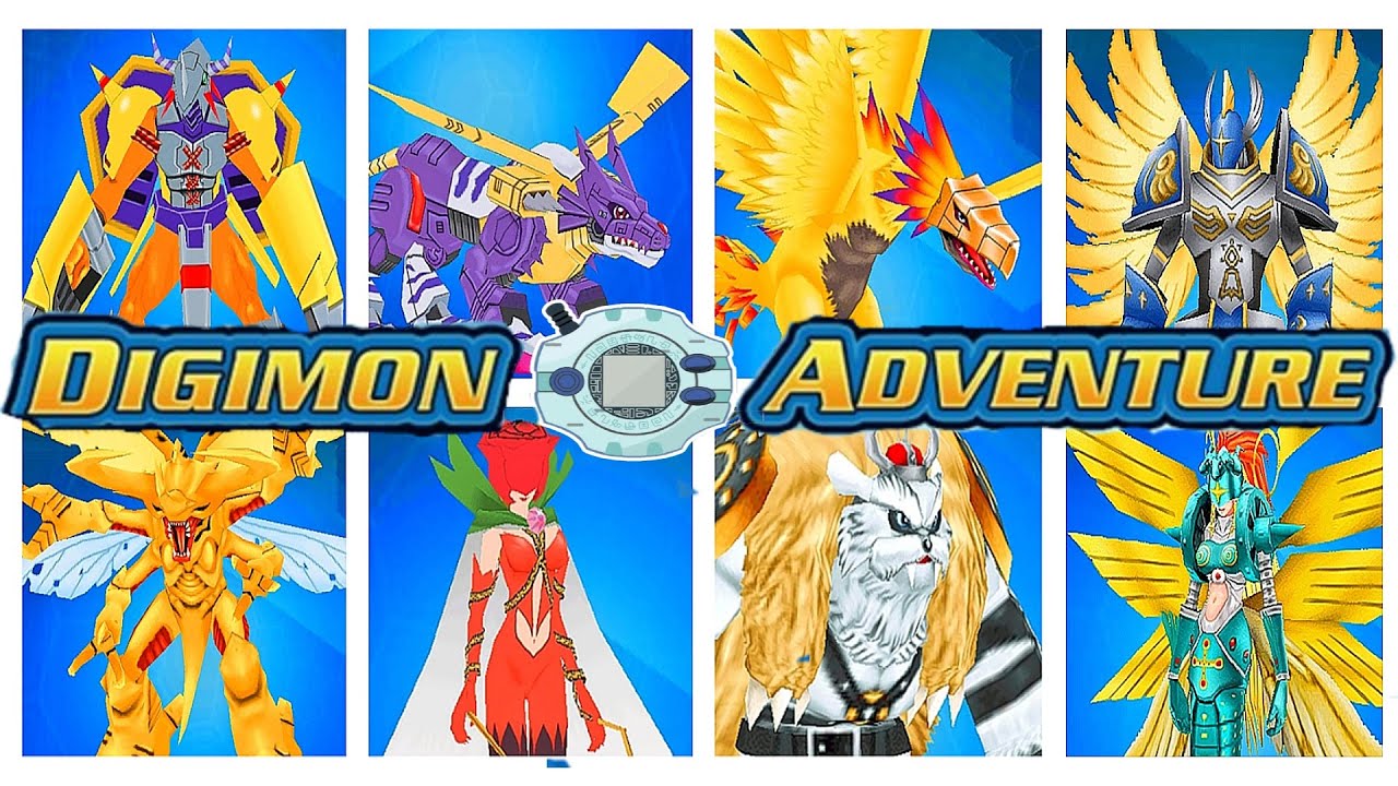 Digimon Adventure | All Digimons - Todos los Digimons y sus Fases - YouTube