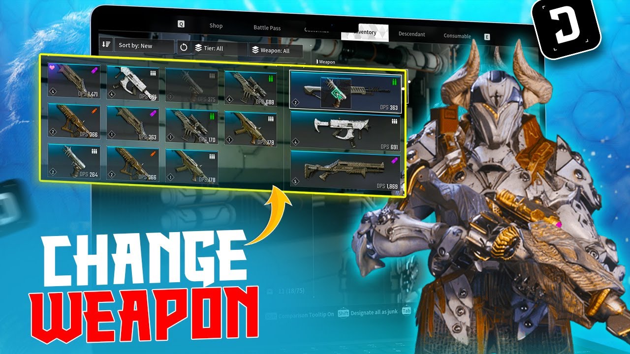 The First Descendant: How to Change Weapons in Inventory | Weapon ...