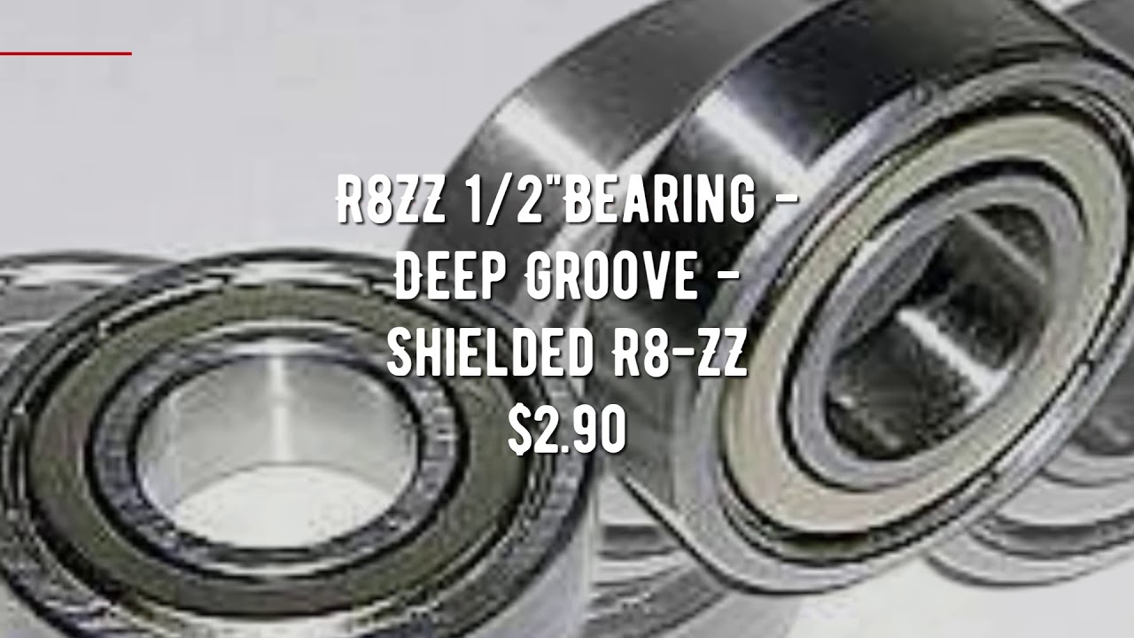 Virtegrety - R8ZZ 1/2"Bearing - Deep Groove - Shielded R8-ZZ - YouTube
