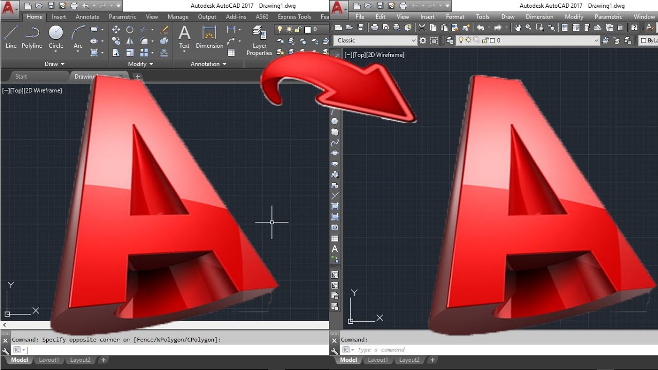 WorkSpace Manual Setting, CUI (Customize Autocad 2017 as Autocad 2010 ...