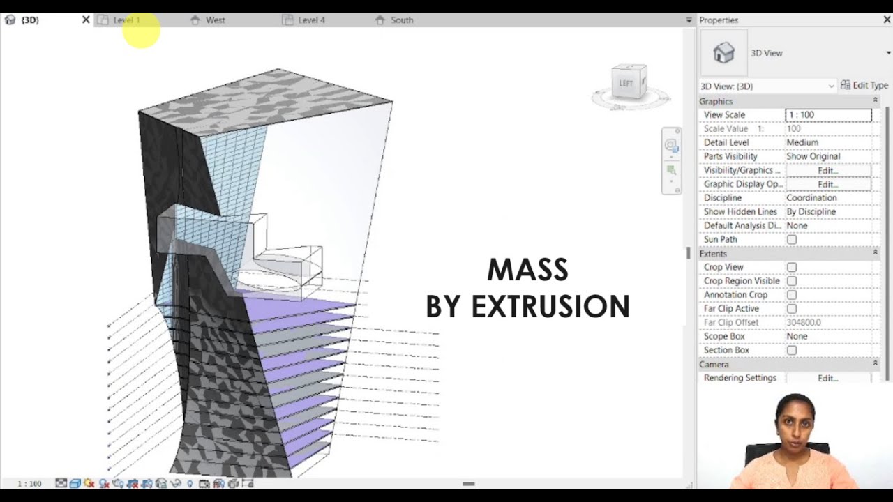 EP68 | Revit Beginner Program | Mass by Extrusion | Bansri Pandey - YouTube