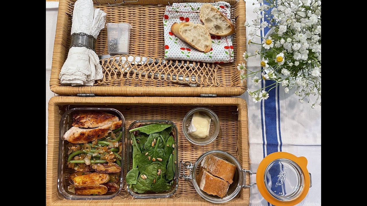 Crispy potatoes and more.. | FRENCH FOUR-COURSE MEAL IN A BASKET ...