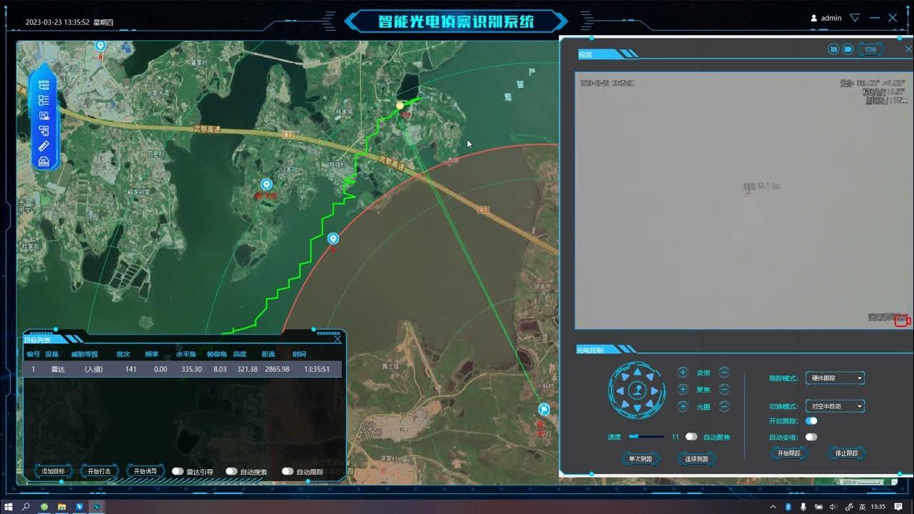 Radar & PTZ Linkage -- Radar Detection For Bird, HD 92X Zoom Visible ...