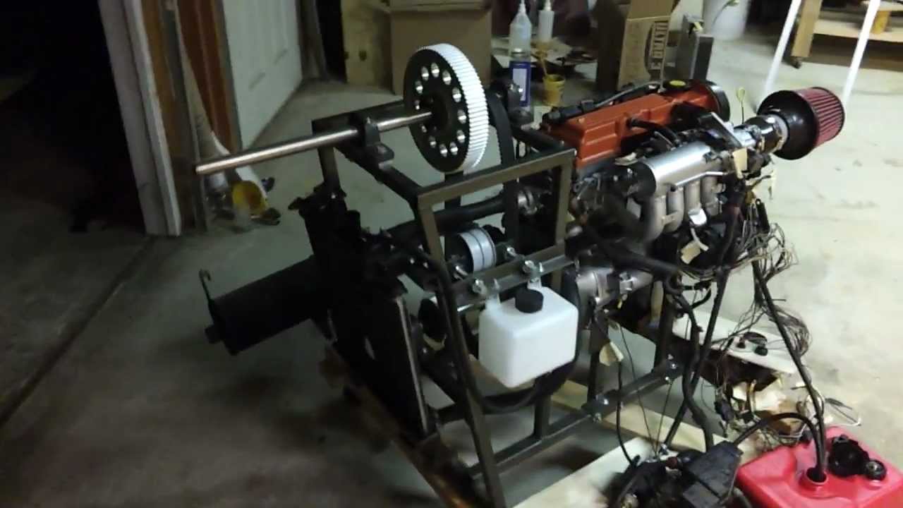 Geo/Suzuki 1.3L Engine - Hovercraft conversion - YouTube