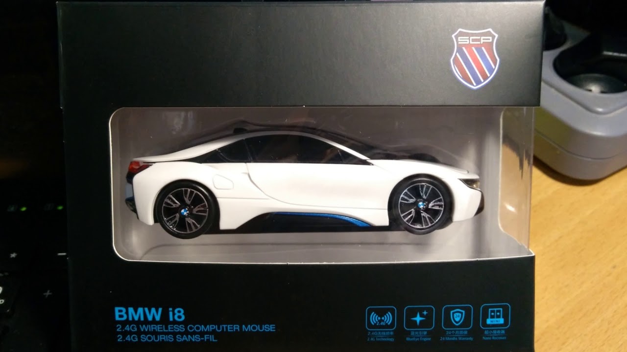 BMW i8 Official licensed Wireless Mouse - YouTube
