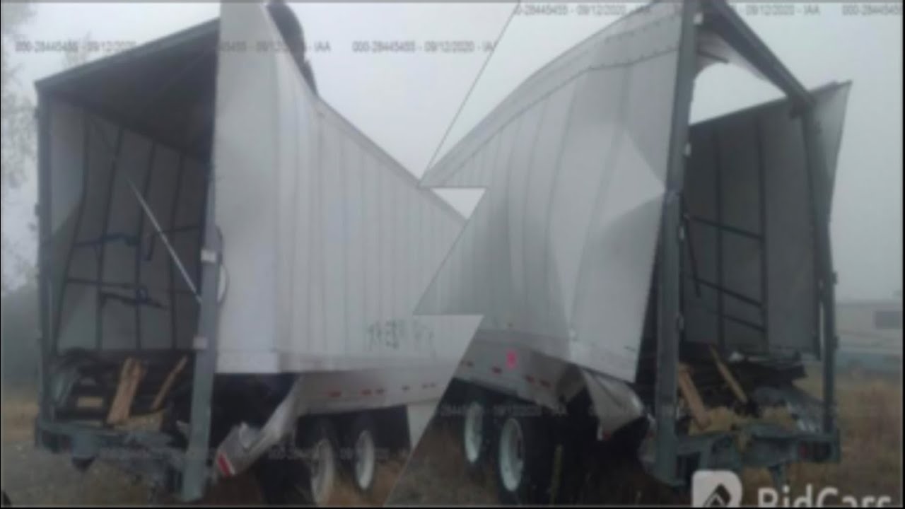 Rebuilding a Totaled Dry Van trailer - YouTube